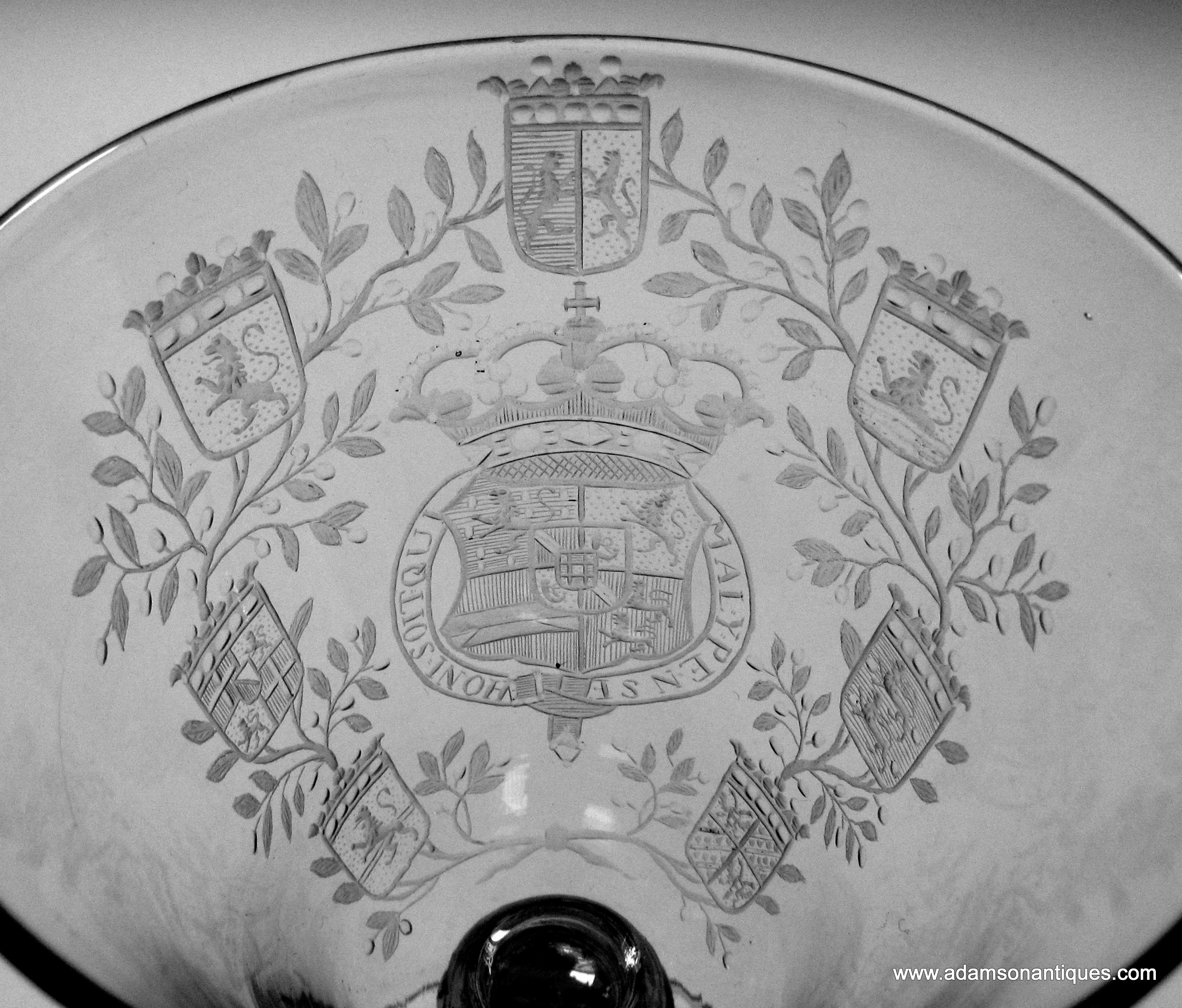 Adamson Antiques :: Dutch Engraved Armorial Goblet