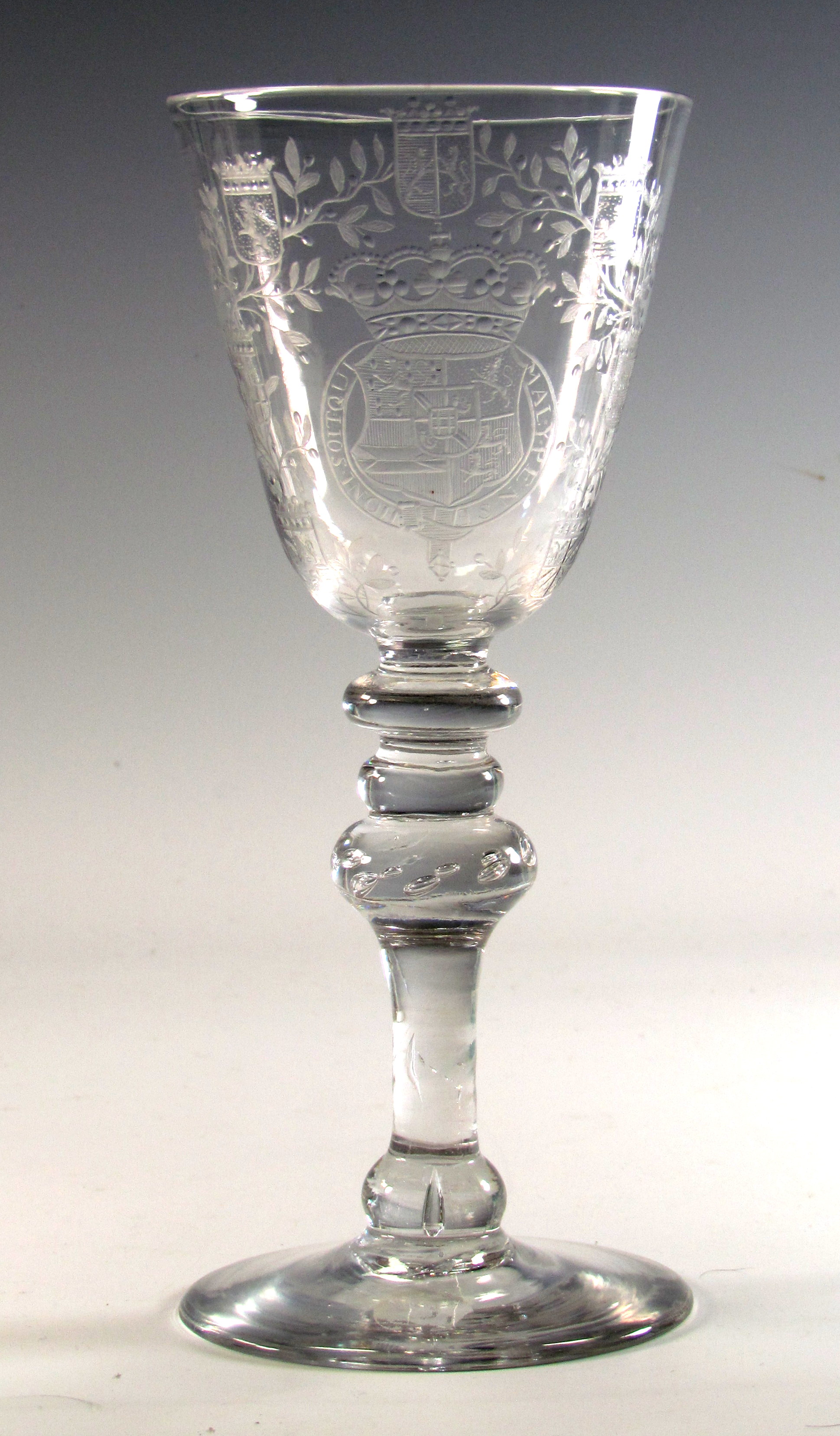 Adamson Antiques :: Dutch Engraved Armorial Goblet