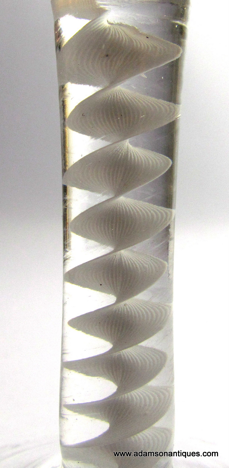 Adamson Antiques :: Rare Opaque Twist Coin Glass
