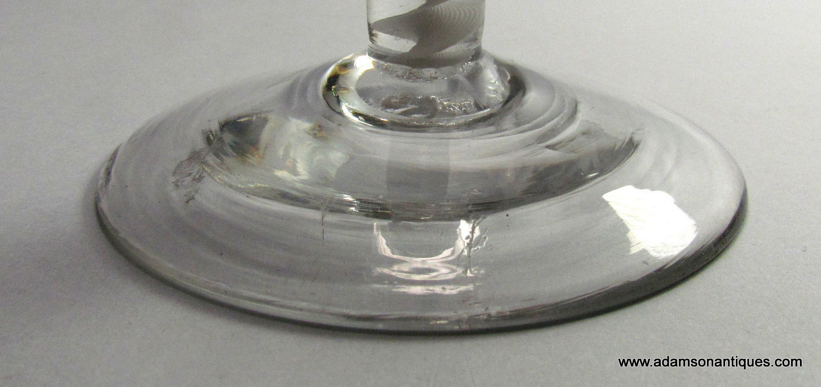 Adamson Antiques :: Rare Opaque Twist Coin Glass