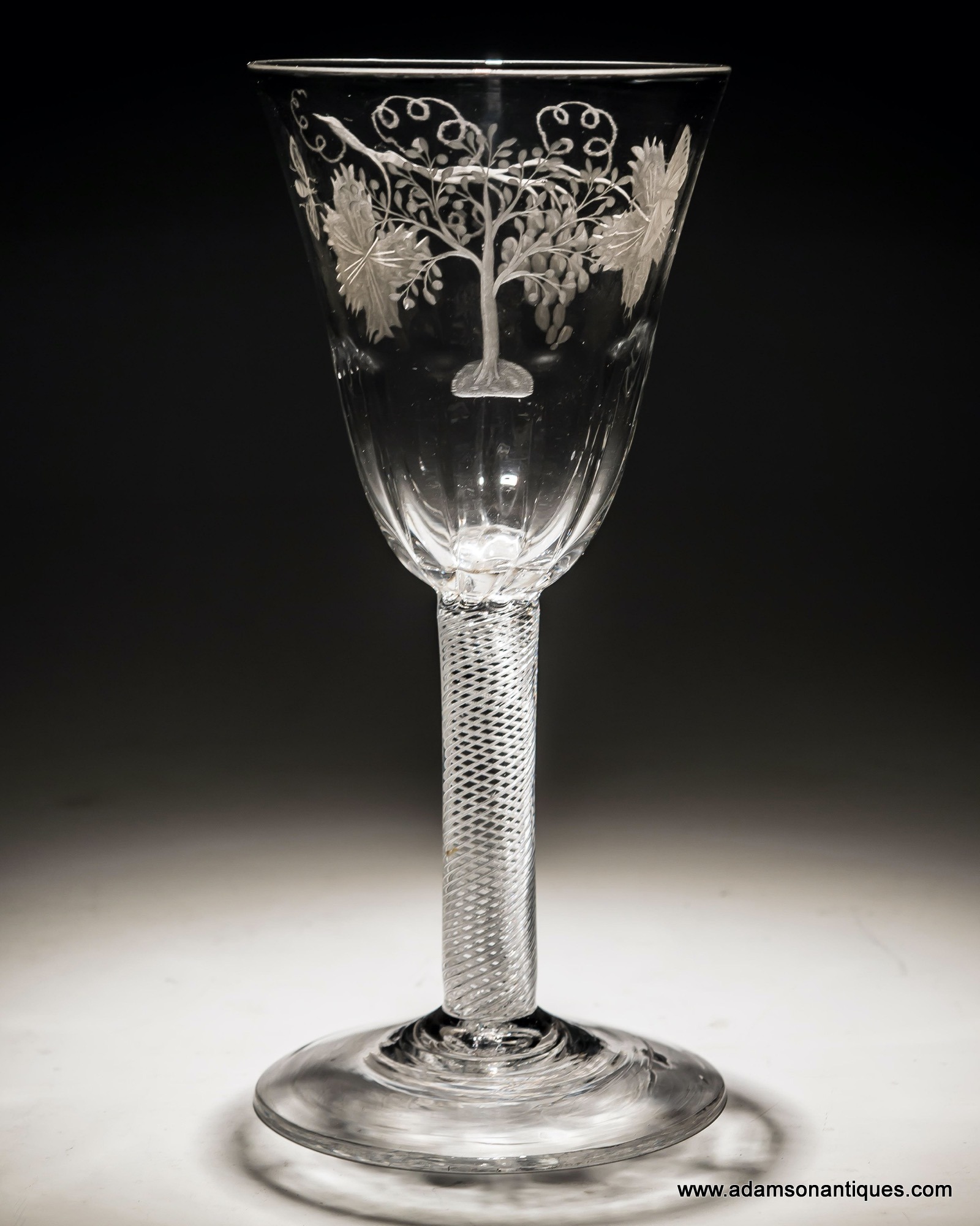 Adamson Antiques :: Rare Large Cider Glass