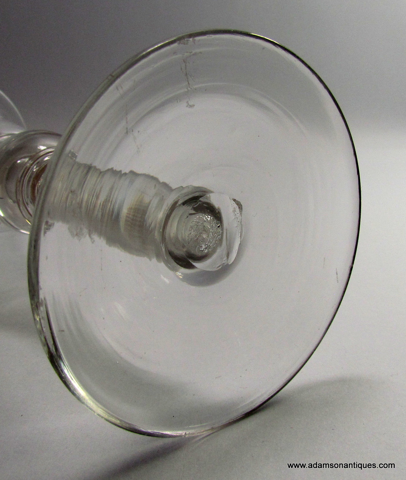 Adamson Antiques :: Rare Opaque Twist Coin Glass